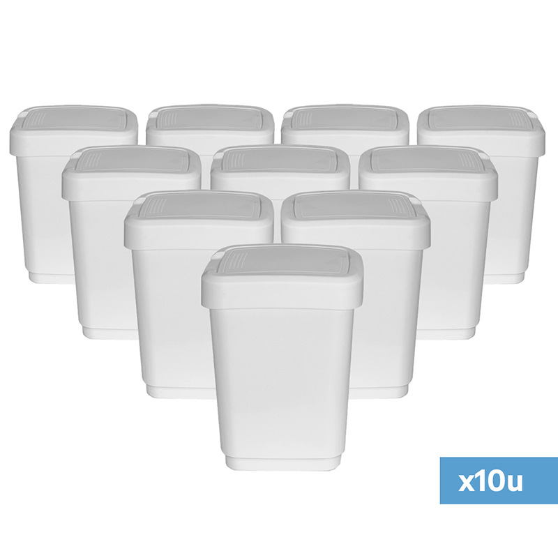 RECIPIENTE DOBLE SWING 10 LTS X 10U - PlásticosB2B